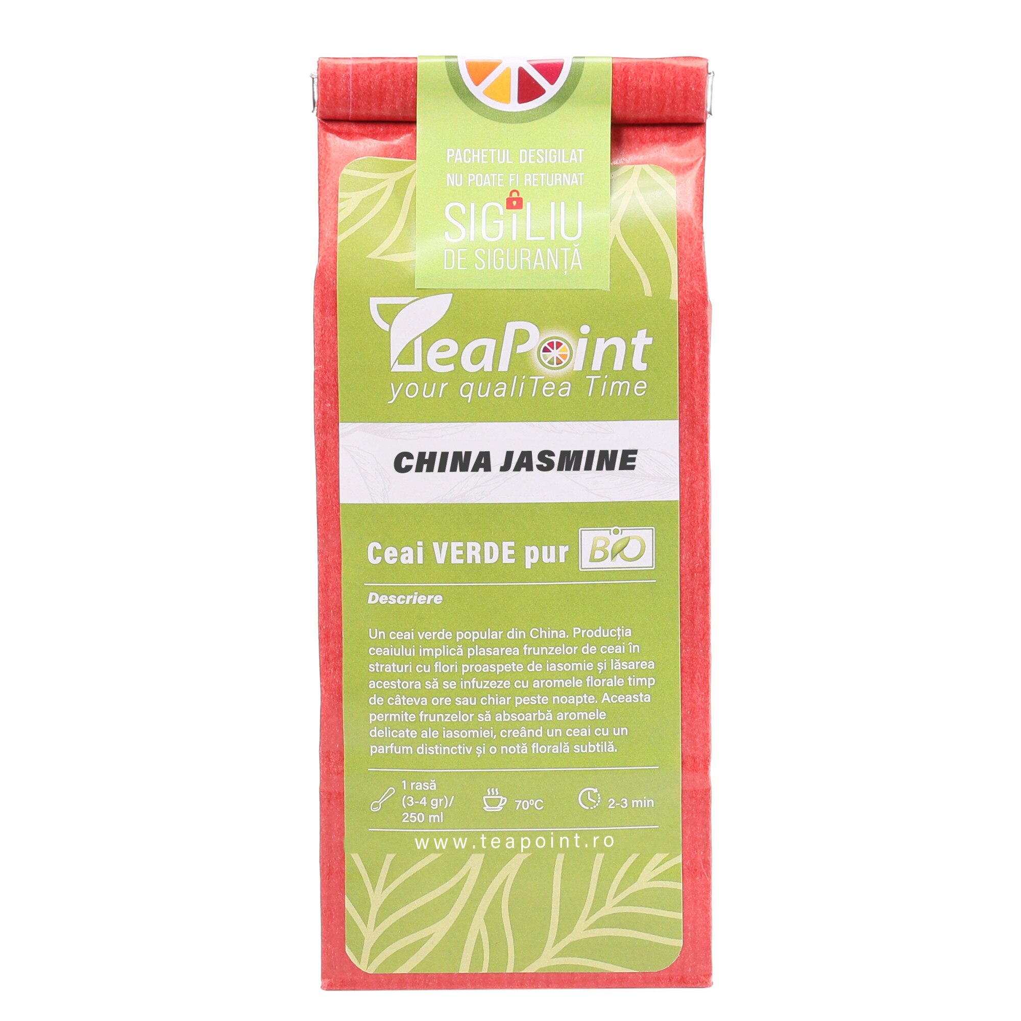 Ceai verde, China Jasmine BiO, Tea point, 100g - eMAG.ro