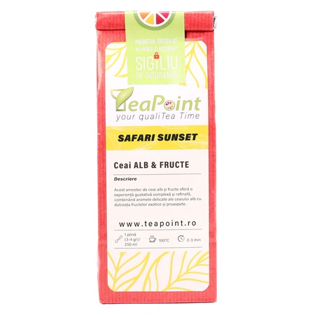 Ceai alb cu fructe, Safari Sunset, Tea Point 100g - eMAG.ro