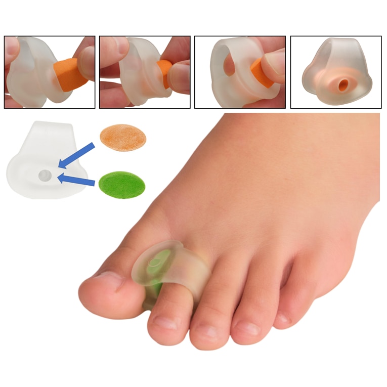 Separator degete pentru picioare cu bunion cu duritate reglabila, 1 set ...