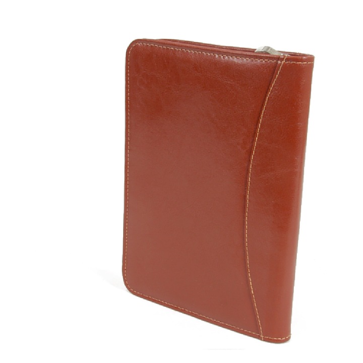 Dosar pentru documente din piele A5, Maro deschis - eMAG.ro