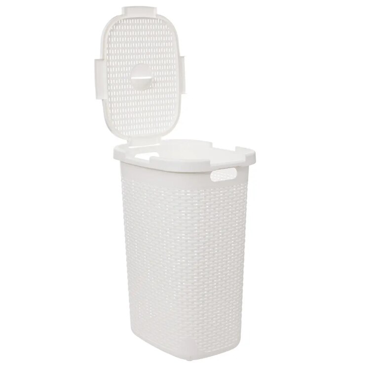 Cos rufe Flexible, White, plastic, 60 litri, 35,2 x 45 x H 65,8 cm ...