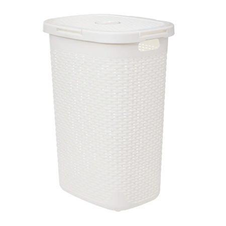 Cos rufe Flexible, White, plastic, 60 litri, 35,2 x 45 x H 65,8 cm ...
