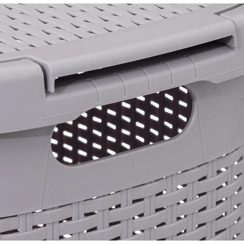 Cos rufe Flexible, Gri Light, plastic, 60 litri, 35, 2 x 45 x H 65, 8 ...