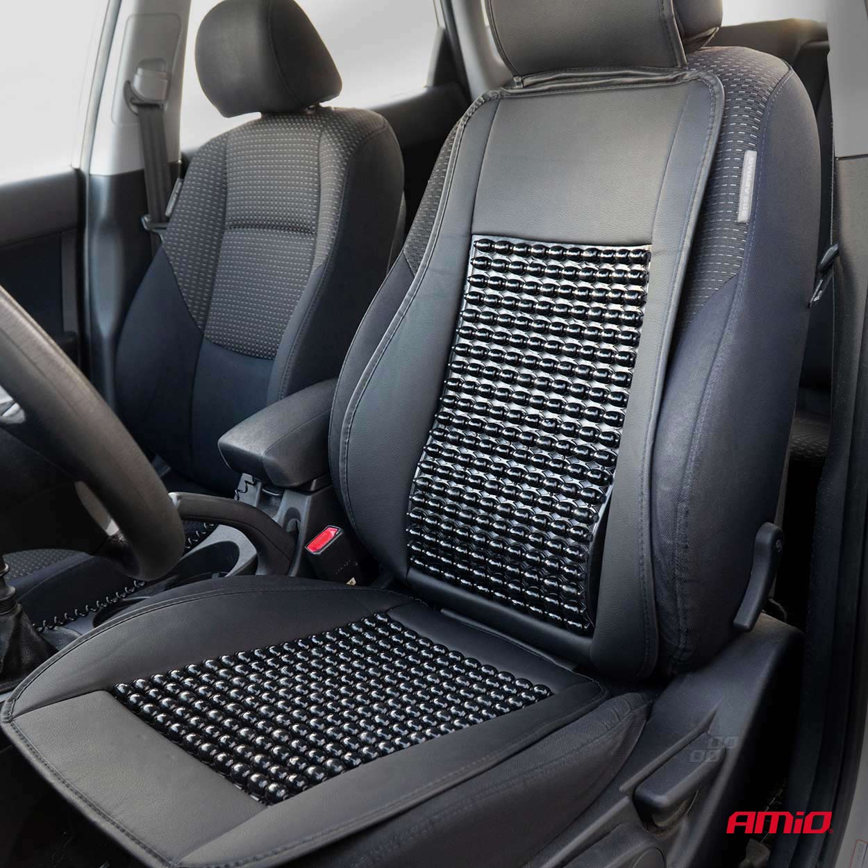 Husa scaun auto cu bile de masaj, suport lombar si tetiera, dimensiuni ...