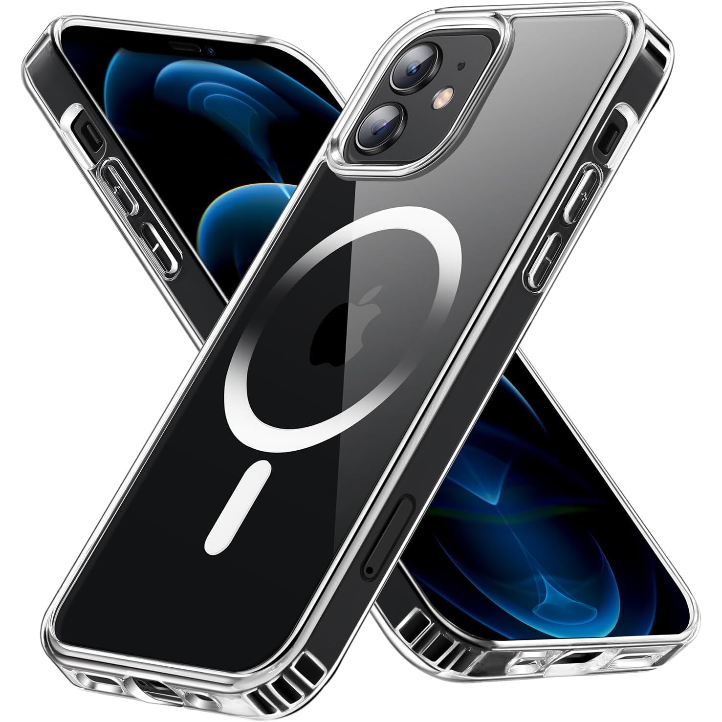 Husa pentru iPhone 12/12 Pro, Policarbonat, cu incarcare Magsafe ...