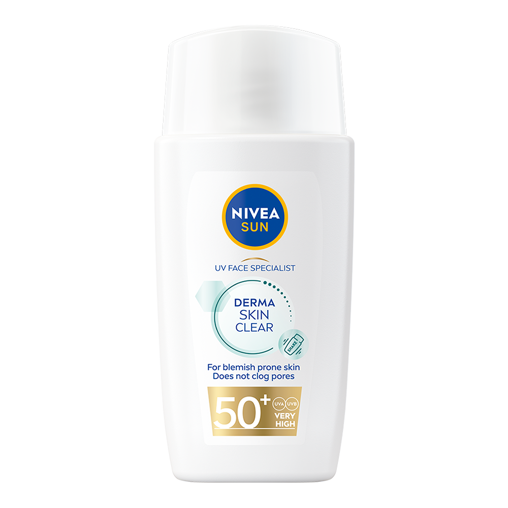 Слънцезащитен флуид Nivea Sun Derma Skin Clear Skin С ниацинамид и