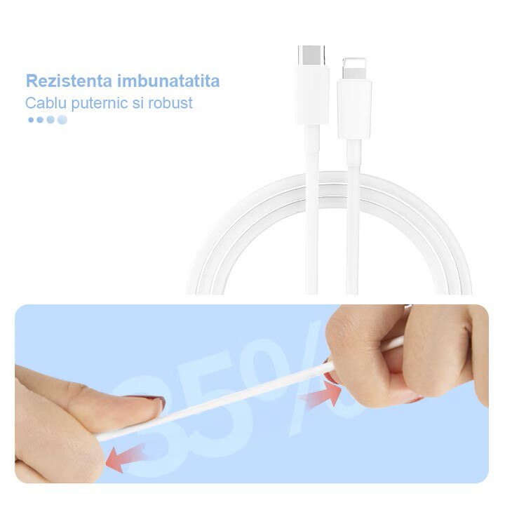 Incarcator pentru compatibila iPhone 14/13/12/11/iPad/AirPods, Cablu ...
