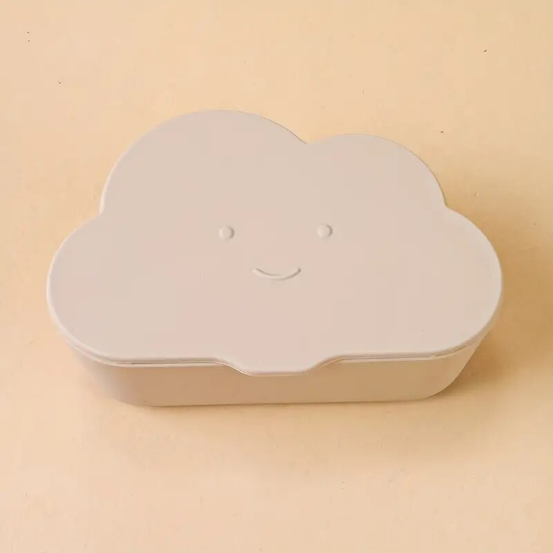 Caserola cu capac din silicon in forma de Norisor pentru gustari, Alba ...