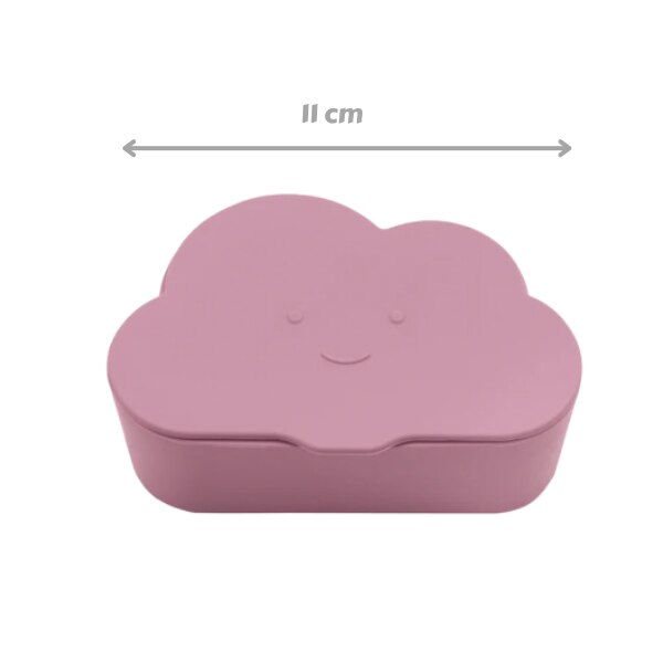 Caserola cu capac din silicon in forma de Norisor pentru gustari, Roz ...