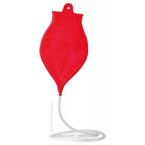 Irigator clisma, 2l, 2 duze, rosu - eMAG.ro