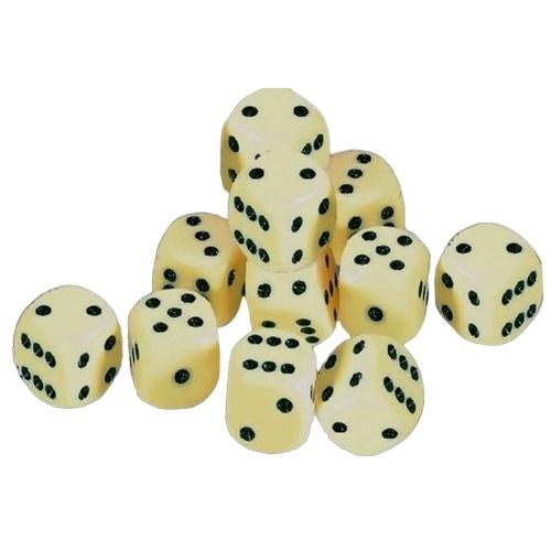 Set 50 zaruri joc, alb/nergu - eMAG.ro