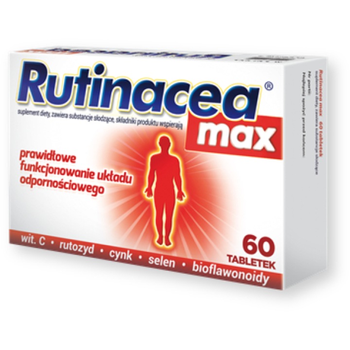 Supliment alimentar Rutinacea Max, Aflofarm, vitamina C, zinc, 60 ...