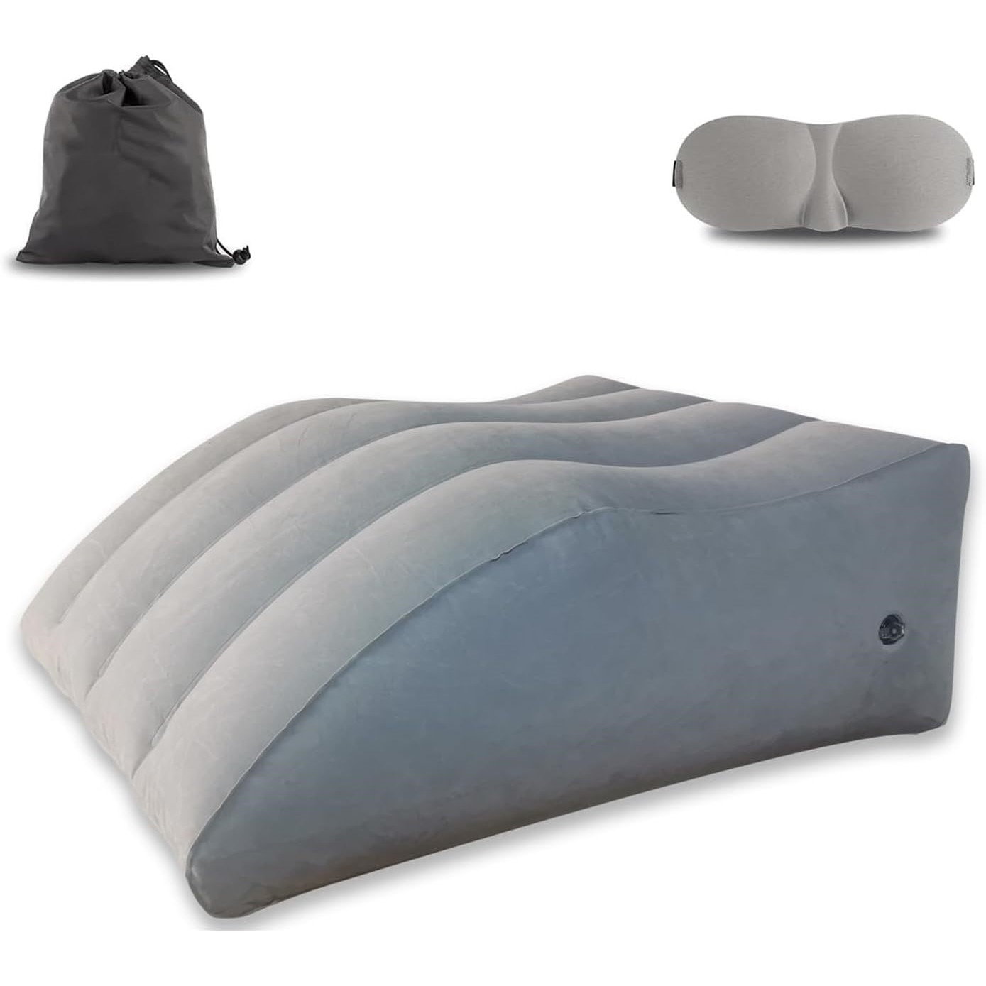 Perna ortopedica pentru picioare, PVC, Latauar, 63x50x25 cm, Gri - eMAG.ro