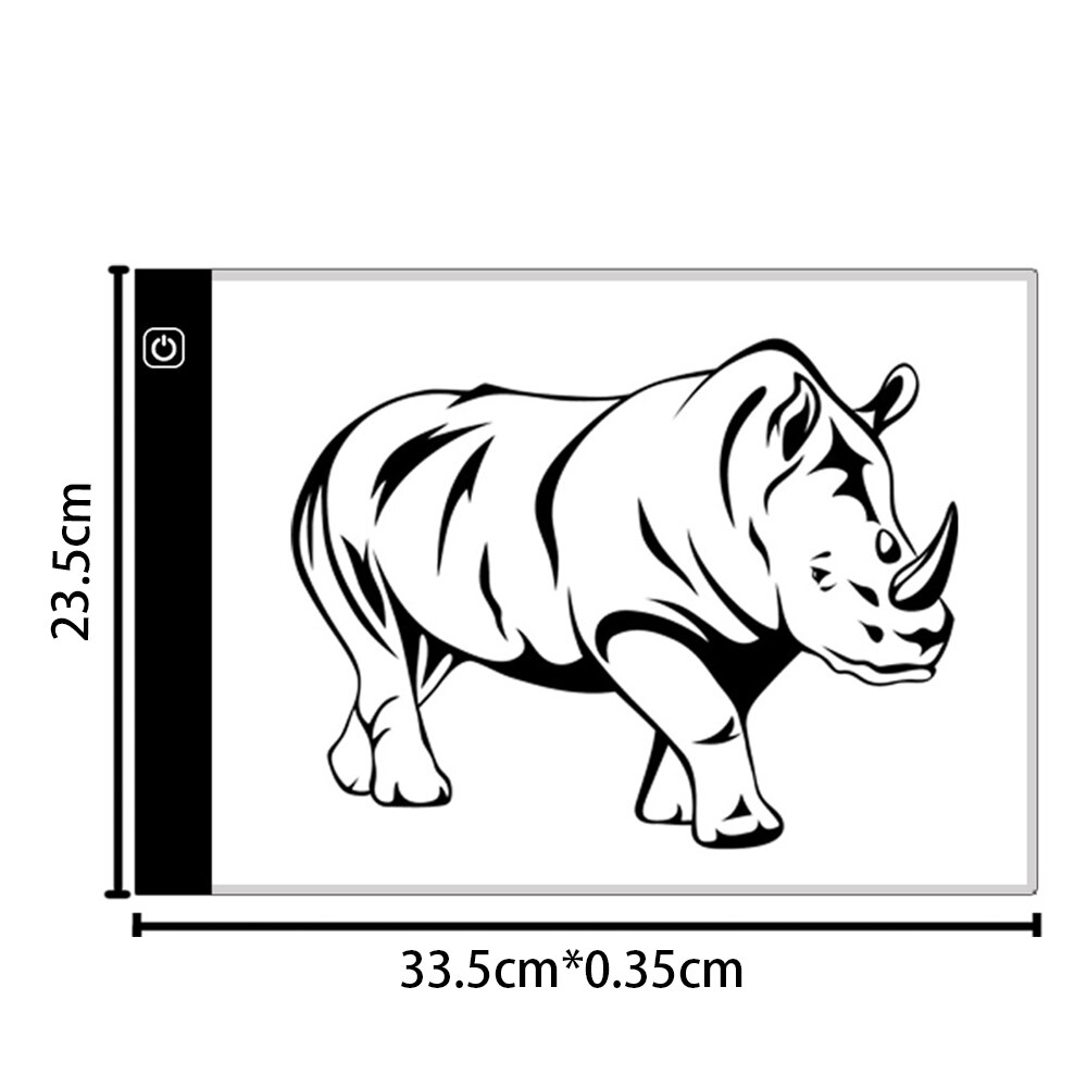 Tableta Grafica LED A4, design usor pentru, Plana de desen alimentata ...