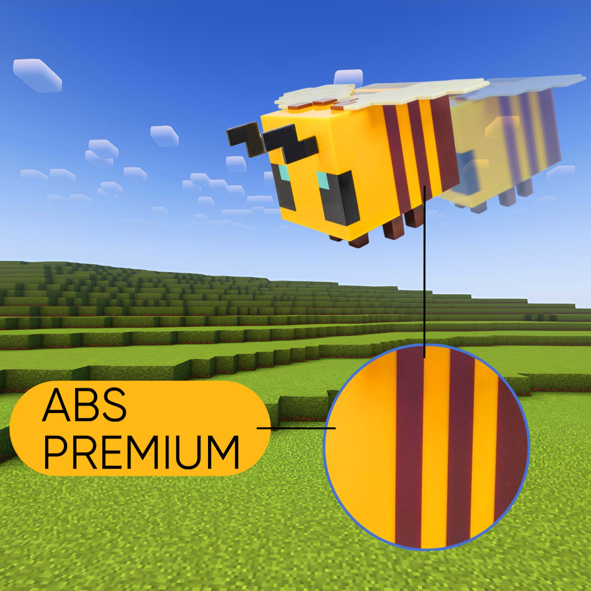 Minecraft éjszakai lámpa, Bee, Szembarát lámpa, Beépített időzítő ...