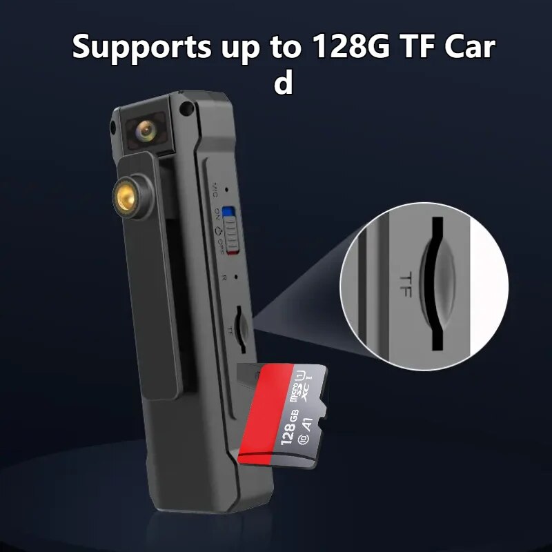 Мини преносима видеокамера и записващо устройство, IMODIX, Wi-Fi, 1080p ...