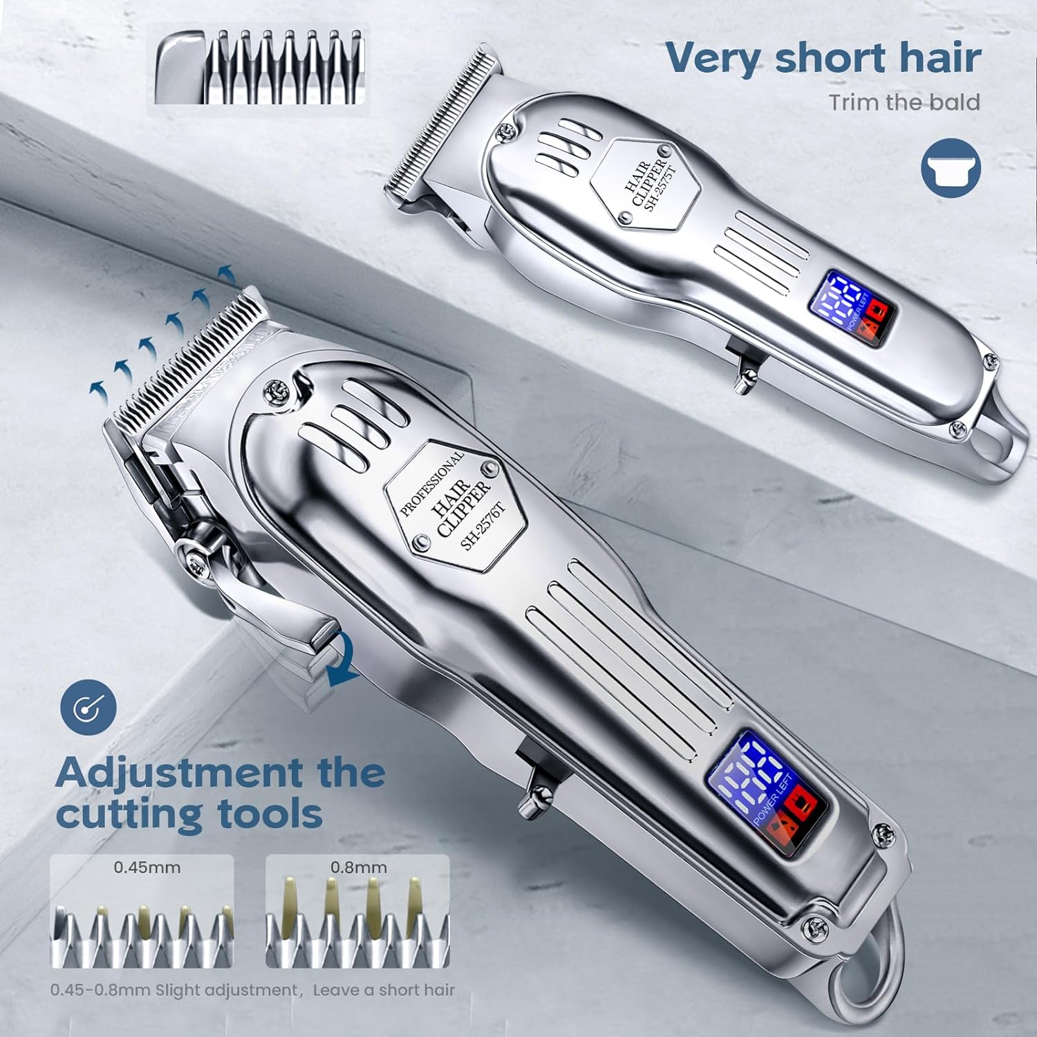 Set 2 masini de tuns electrice, MOSMAOO®, Design ergonomic, Fara fir ...