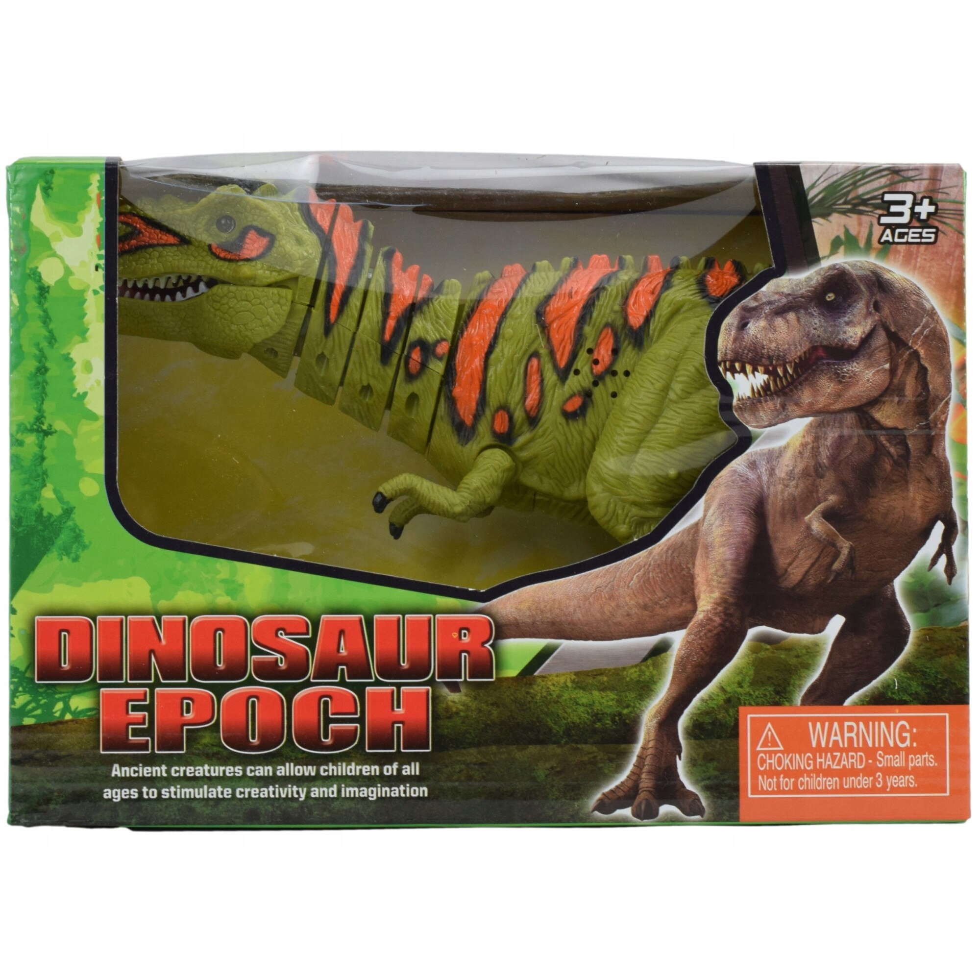 Интерактивна играчка, пластмаса, динозавър, Движещ се, Ходещ, Ревящ ...