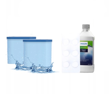 Kit intretinere aparat cafea, Sillar, 2 filtre apa, Tablete curatat ...