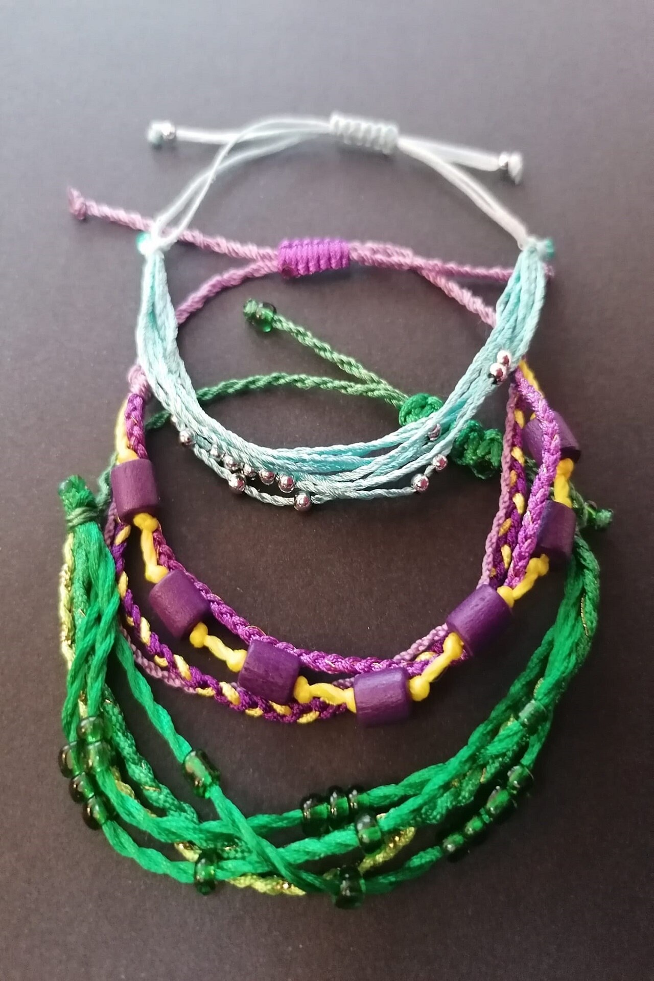 Bratari handmade reglabile set 3 bucati Mumbai - eMAG.ro