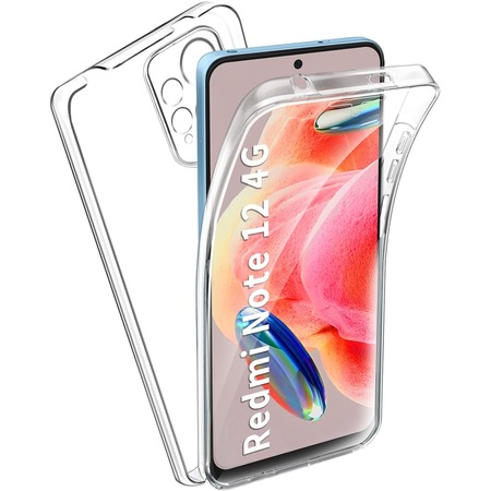 Husa 360 compatibila cu Xiaomi Redmi Note 12 4G - V2 Transparent fata ...