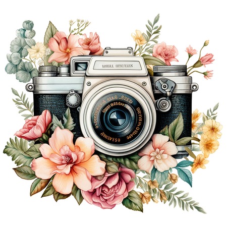 Sticker cu aparat de fotografiat, ilustratie, activitate, poze, imagini ...