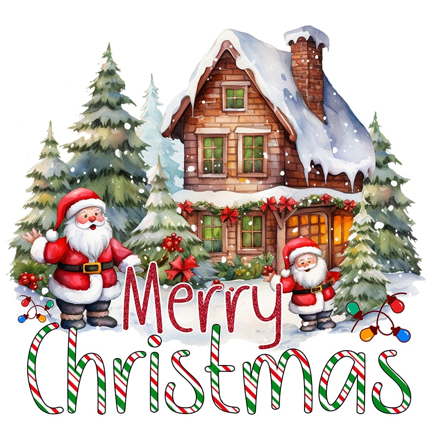 Sticker cu mesajul "Merry Christmas", Craciun fericit, ilustratie ...