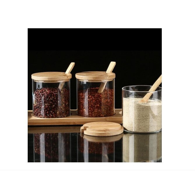 Set 3 recipiente pentru zahar, cafea, ceai sau alte condimente, cu ...