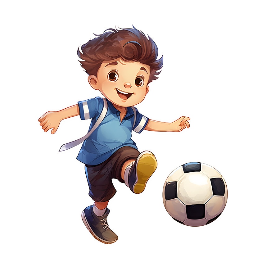 Sticker cu un baietel care joaca fotbal, pasiune, talent, dedicare ... Sticker cu un baietel care joaca fotbal, pasiune, talent, dedicare ...