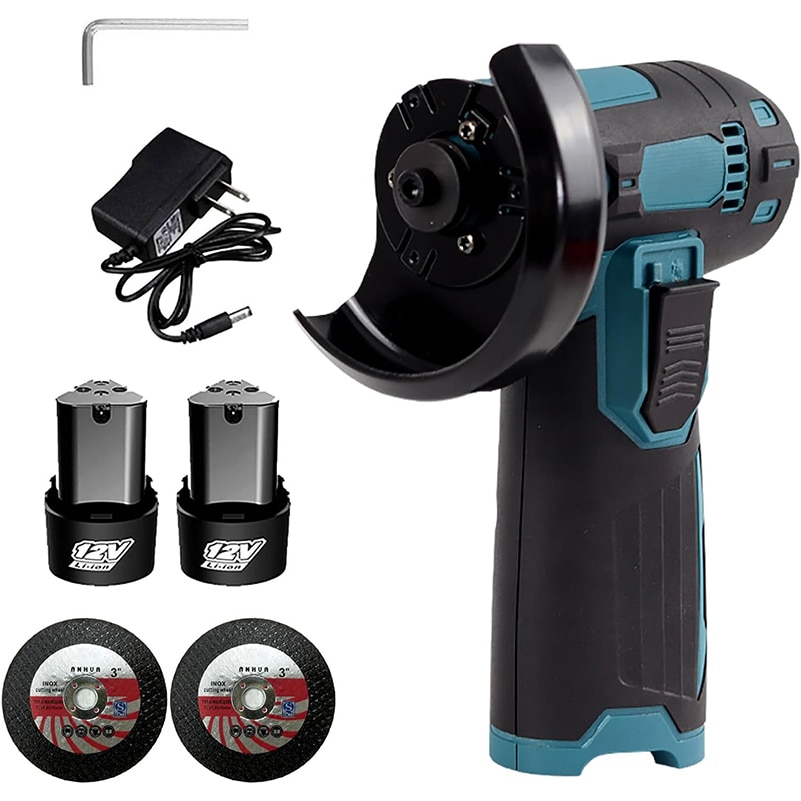 Mini polizor flex unghiular portabil 2 acumulatori 12V, 1500 mAh, 19500 ...