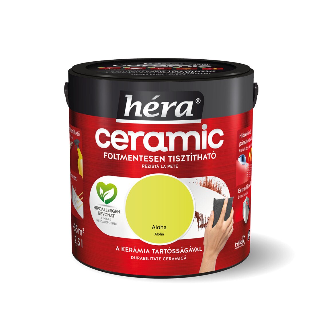 Héra ceramic foltálló beltéri falfesték aloha 2.5 l - eMAG.hu