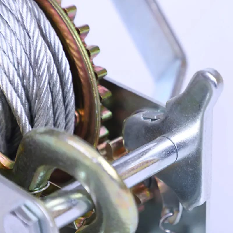 Troliu manual cu cablu otel cu grosime 4.2mm, lungime cablu 8m ...