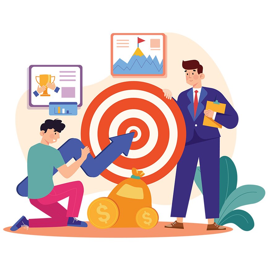 Sticker Cu Tinta, Target, Trofeu, Clipboard, cu Margini Albe, PVC Vinyl ...