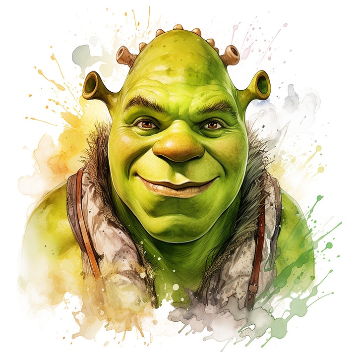Sticker Cu Shrek, Capcaun, DreamWorks, Personaj, Desene Animate, Vesta ...