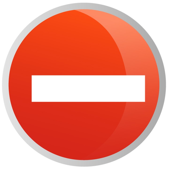 Sticker Cu Semn, Sticker Cu No Entry, Interzis, Cerc, Simbol, cu ...