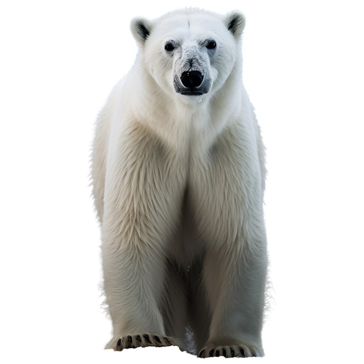 Sticker cu Portret Urs Polar, Urs polar Mare, Urs polar in Natura ...