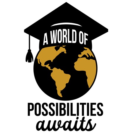 Sticker Cu Mesaj Motivational In Engleza A World Of Possibilities ...