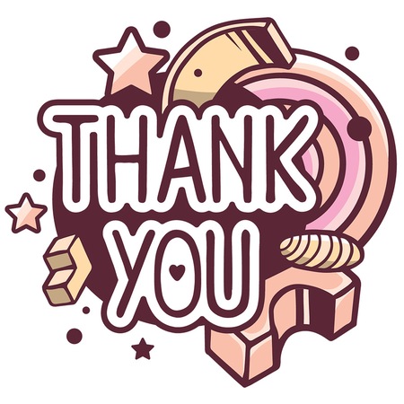 Sticker Cu Mesaj In Engleza Thank You, Multumesc, Stele, Geometric ...