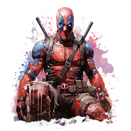 Sticker Cu Deadpool, Sabii, Marvel, Personaj, Wade Wilson, Stropi De ...
