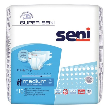 Set 2 x 10 Scutece Adulti Seni Super, M - eMAG.ro