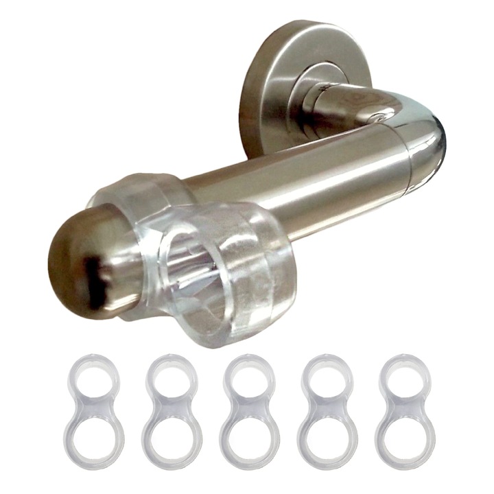 Set 5 opritor usi Pacific pentru clanta din silicon transparent - eMAG.ro