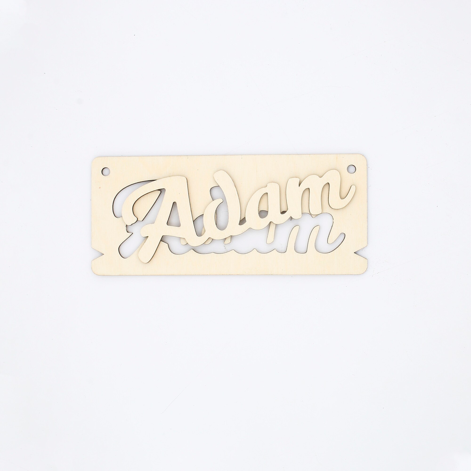 Inscriptie decorativa, autoadeziva din lemn cu nume Adam, 2.5 cm - eMAG.ro