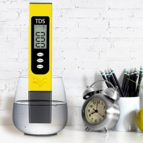 Tester apa profesional 3in1, model TDS-H4 cu 3 butoane, galben ...