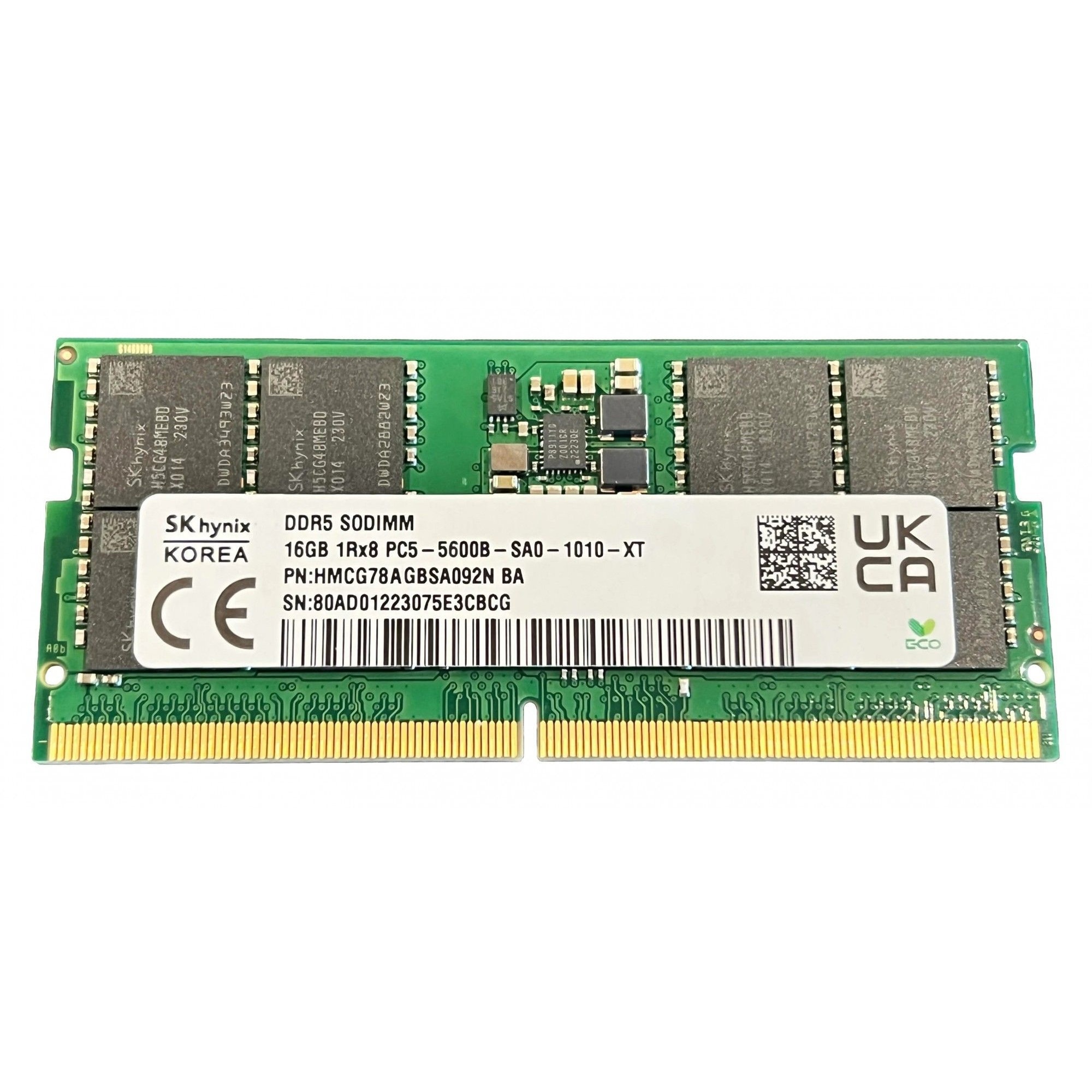Hynix Notebook memória, 16 GB, SODIMM DDR5, 5600 MHz, késleltetés CL46 ...