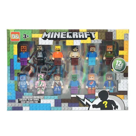 Set figurine, Model Minecraft, 12 buc - eMAG.ro