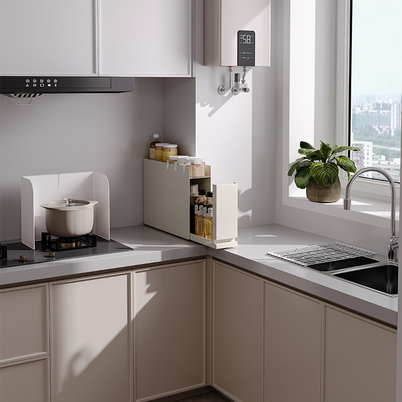 Raft ingust pentru Condimente Destello, Suport Extensibil Solid, Tip ...