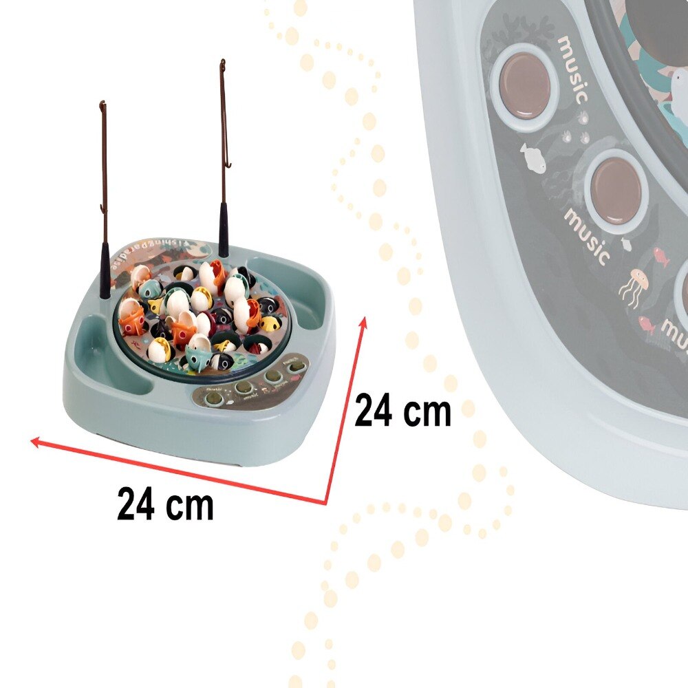 Joc Educativ de Pescuit Velixo®, cu 2 Undite, Pesti Colorati, 27 ...
