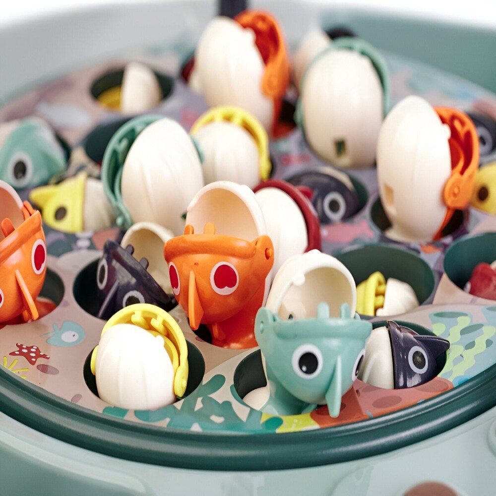 Joc Educativ de Pescuit Velixo®, cu 2 Undite, Pesti Colorati, 27 ...