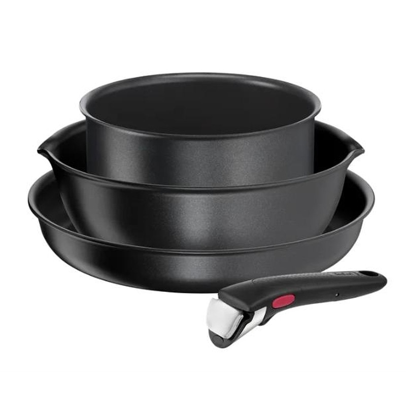 Set Tigai, Tefal, 4 piese, Negru - eMAG.ro