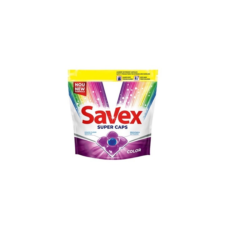 Detergent Savex Super Caps, Color, 56 de Capsule - eMAG.ro
